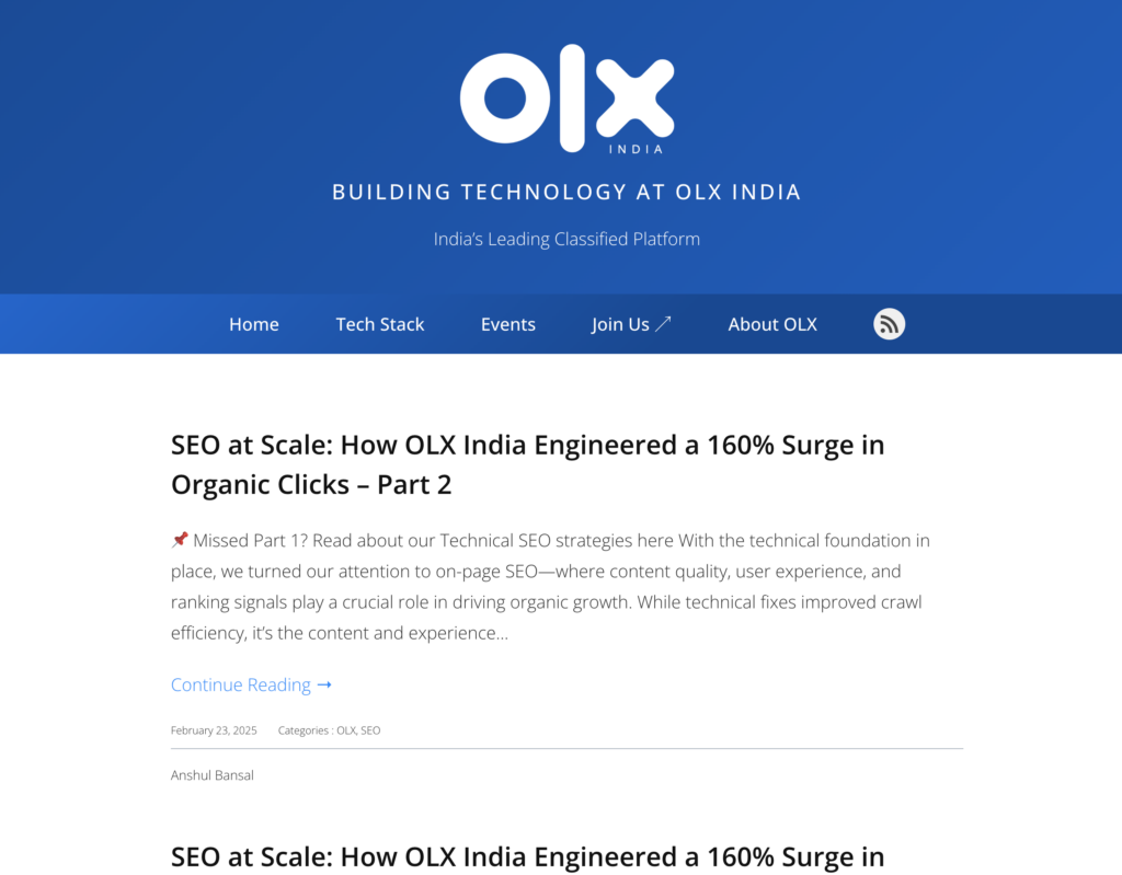 TECHNOLOGY AT OLX INDIA – OLX India Careers